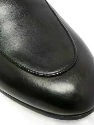 Gucci Princetown Horsebit Flat Mules With Shearling Lining - Black