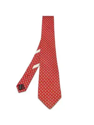 FERRAGAMO Prize Ribbon Print Tie