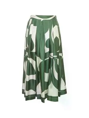 VICTORIA BECKHAM Pleated Midi Skirt