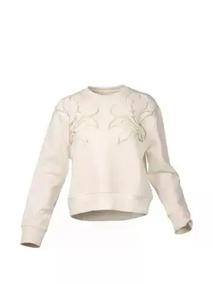 Valentino Garavani Floral-appliqué Sweatshirt
