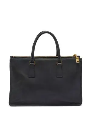 Prada Logo Plaque Double Zip Handbag