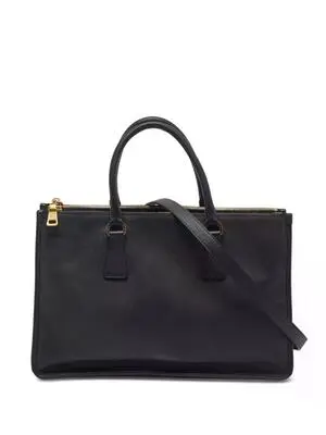 Prada Logo Plaque Double Zip Handbag