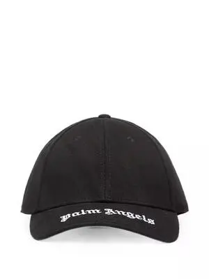 Palm Angels Curved Logo Baseball Cap - Black