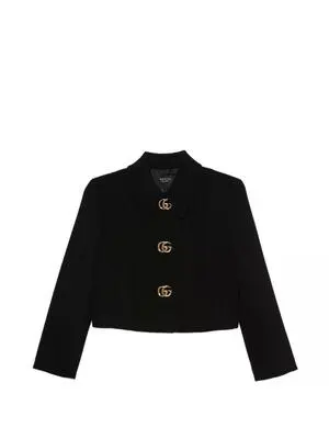 Gucci Logo Button Cropped Jacket