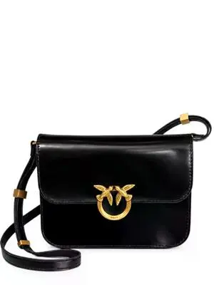 Pinko Love Birds Leather Crossbody Bag