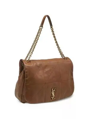 Saint Laurent 2023 Jamie Geometric-quilted Shoulder Bag - Brown