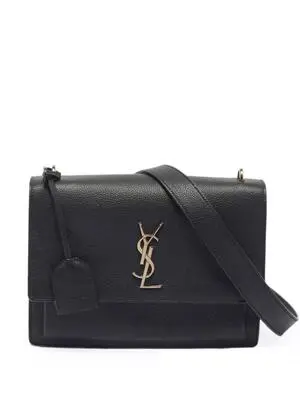 Saint Laurent Medium Sunset Shoulder Bag - Black