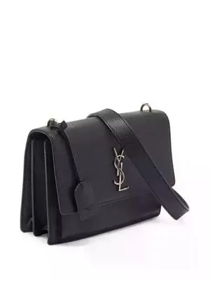 Saint Laurent Medium Sunset Shoulder Bag - Black