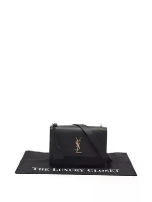 Saint Laurent Medium Sunset Shoulder Bag - Black