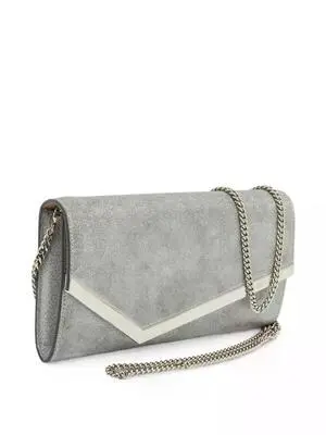 JIMMY CHOO Emmie Glitter Clutch Bag