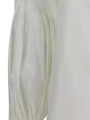 Max Mara Pleated Puff-sleeve Blouse