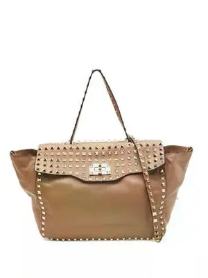 Valentino Garavani Rockstud Leather Tote Bag