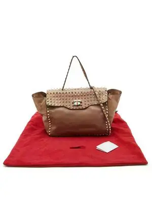 Valentino Garavani Rockstud Leather Tote Bag