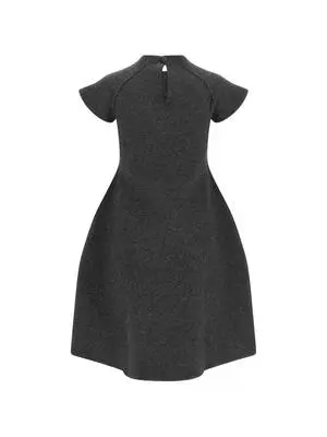 JIL SANDER Mock Neck A-line Mini Dress