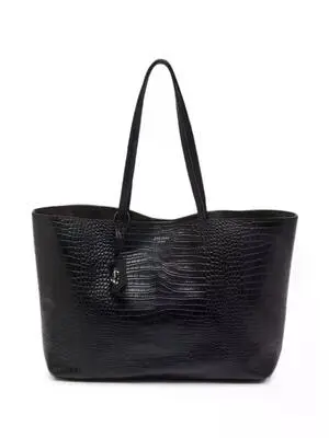 JIMMY CHOO Nine2five Crocodile-effect Tote Bag