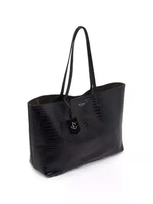 JIMMY CHOO Nine2five Crocodile-effect Tote Bag