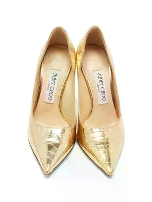 JIMMY CHOO Leather Pointed Toe Stiletto Pumps