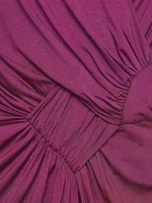 Etro Draped V-neck Mini Dress