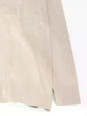 Alpha Studio Side-slit Crew Neck Sweater