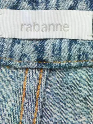Rabanne Monogram Pattern Flared Jeans