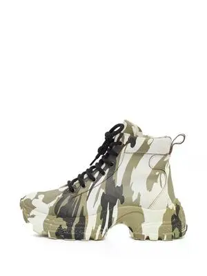 Miu Camouflage Boots