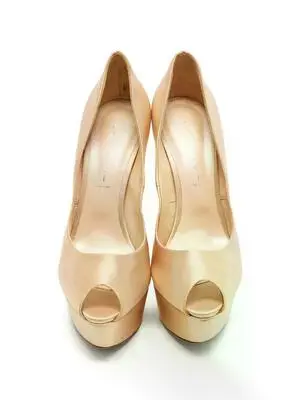 Casadei Peep-toe Platform Stiletto Pumps