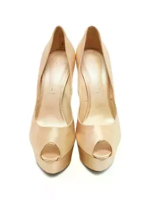 Casadei Peep-toe Platform Stiletto Pumps