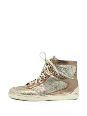 JIMMY CHOO Tokyo Glitter High-top Sneakers
