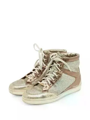 JIMMY CHOO Tokyo Glitter High-top Sneakers
