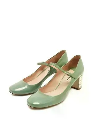 Miu Miu Mary Jane Crystal-embellished Pumps