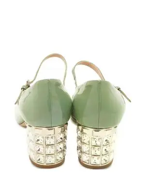Miu Miu Mary Jane Crystal-embellished Pumps