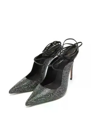 LE SILLA Ivy Ankle-wrap Pumps With Crystal Embellishment