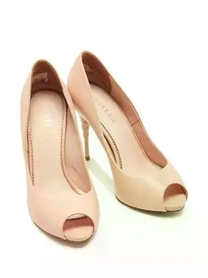 LE SILLA Peep-toe Pumps With Twisted Heel