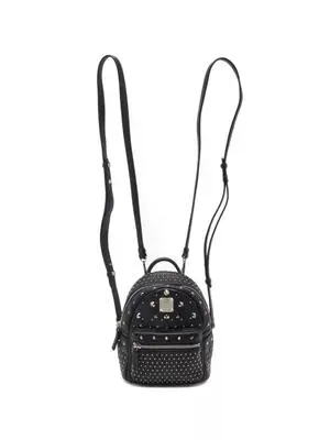 Mcm Mini Stark Bebe Boo Studded Backpack - Black