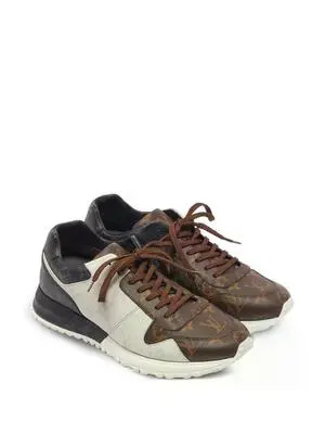 LOUIS VUITTON Run Away Monogram Canvas Sneakers