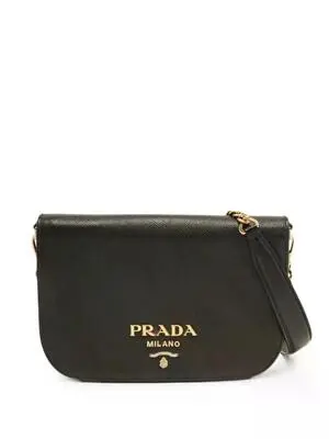 Prada Flap Saffiano Lux Leather Mini Crossbody Bag