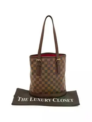 LOUIS VUITTON 2006 Marais Damier Ébène Bucket Bag
