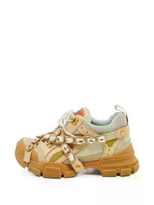 Gucci Flashtrek Crystal-embellished Sneakers