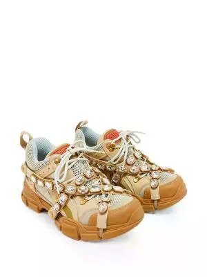 Gucci Flashtrek Crystal-embellished Sneakers
