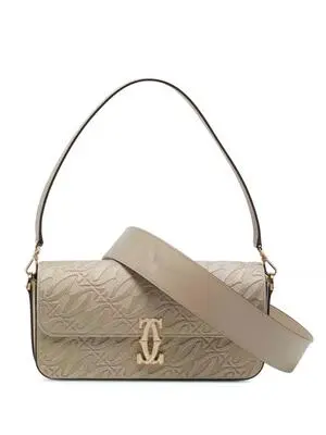 Cartier C De Monogram Shoulder Bag - Neutrals