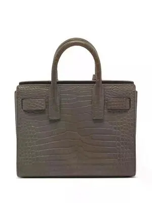 Saint Laurent Sac De Jour Crocodile-embossed Tote Bag