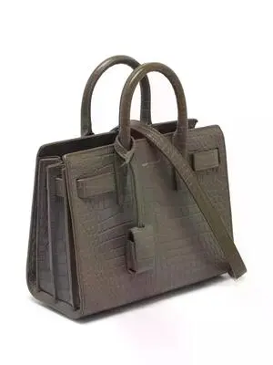 Saint Laurent Sac De Jour Crocodile-embossed Tote Bag