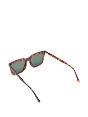 JIMMY CHOO Tortoiseshell-effect Square Frame Sunglasses