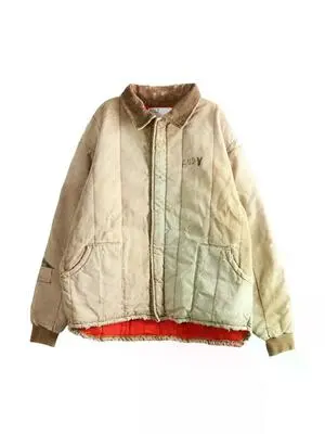 PALY Distressed Quilted Jacket - Neutrals