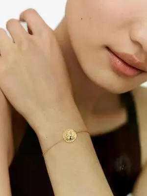 Monica Vinader Tone Cancer Zodiac Chain Bracelet - Gold