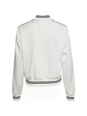 Celine Triomphe Stripe-detail Zip-up Sweater