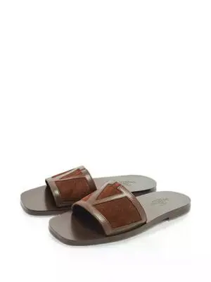 Valentino Garavani Viva Superstar Leather Slide Sandals