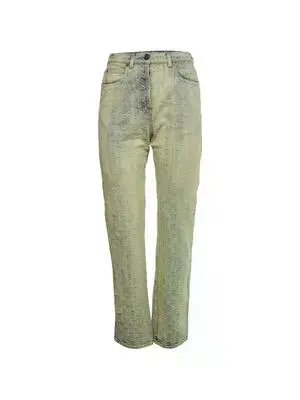 Gucci Gg Jacquard Straight-leg Jeans