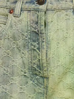 Gucci Gg Jacquard Straight-leg Jeans