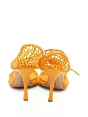 Bottega Veneta Stretch Square-toe Sandals With Tie Fastening